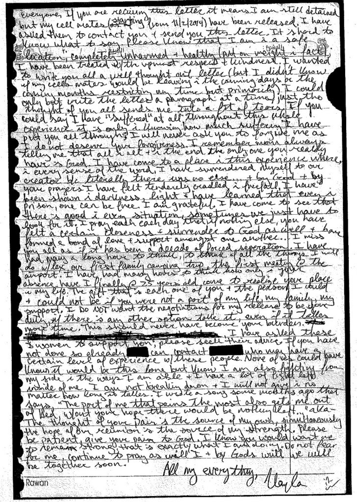 Inside Edition: Isis Victim Kayla's last letter. – Handwriting ...
