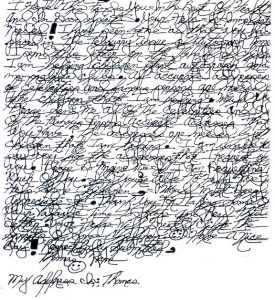 Most Evil Handwriting Ever? You won't believe this criminal's actual ...