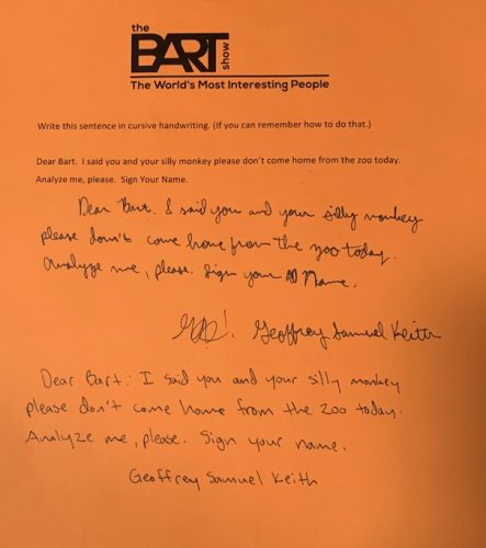 Handwriting Sample for Episode One – Handwriting University: Learn ...